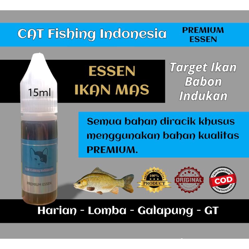 Jual Essen Ikan MAS (CAT PREMIUM)Target Ikan BABON INDUKAN 15ML ...
