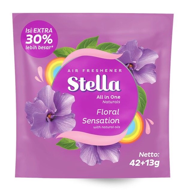 Jual STELLA Air Freshener All In One With Naturals Oils 42+13gr ...