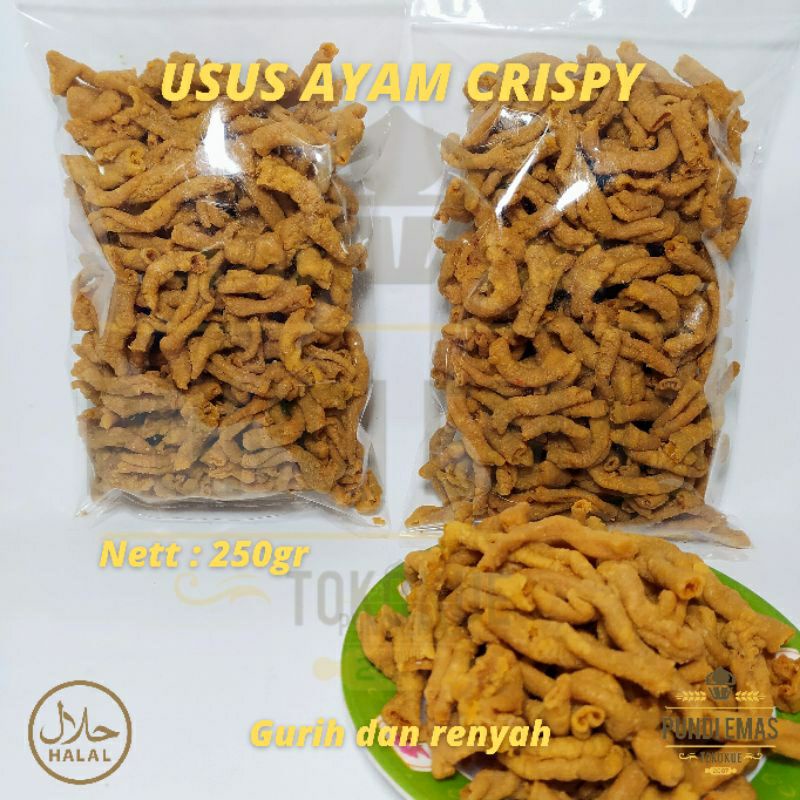 Jual Usus Crispy Varian Original Balado 250gram | Shopee Indonesia
