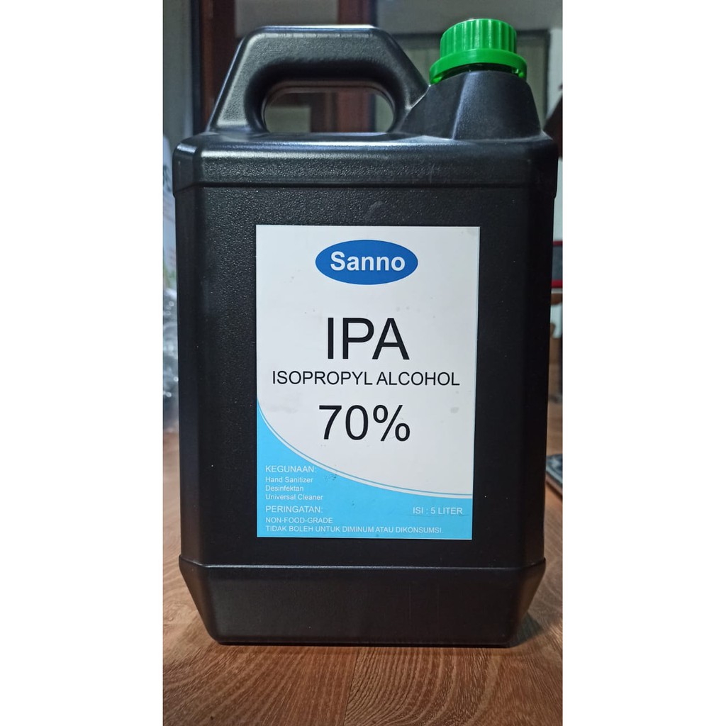 Jual IPA Isopropyl Alcohol 70% 5 Liter untuk Hand Sanitizer Desinfektan ...