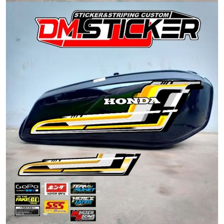 Jual STRIPING GL 100 VARIASI STICKER GL 100 MURAH | Shopee Indonesia
