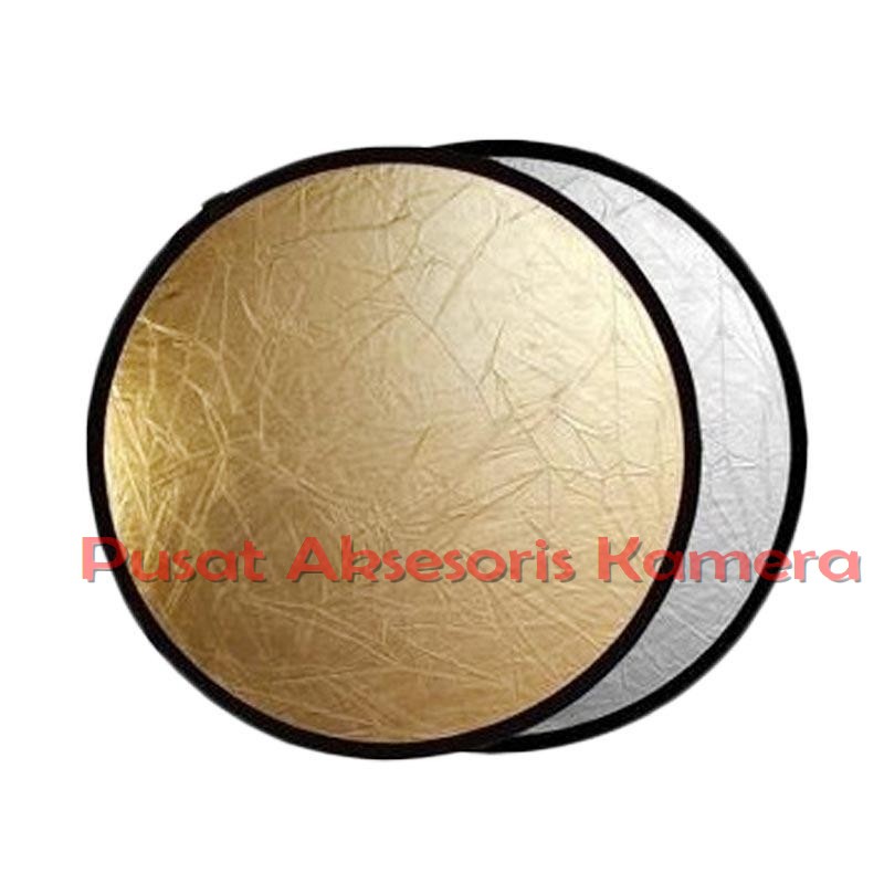 Jual Reflector 80cm 2 warna (silver gold) | Shopee Indonesia