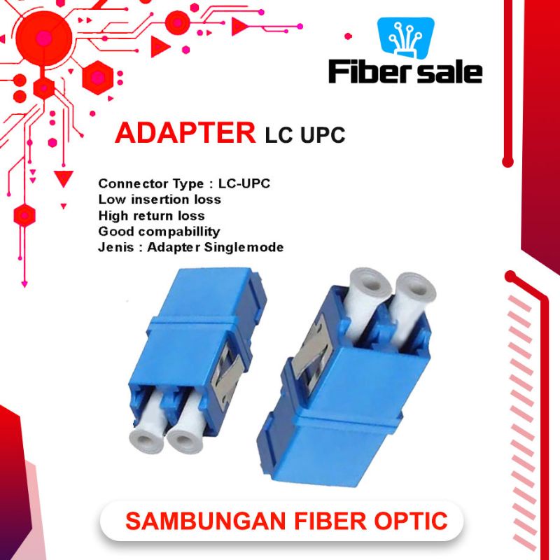 Jual adapter LC UPC duplex sambungan fiber optik | Shopee Indonesia