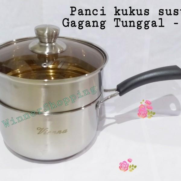 Jual Vienna Panci Kukus Gagang Tunggal Steamer Susun 2 Stainless - 20cm | Shopee Indonesia