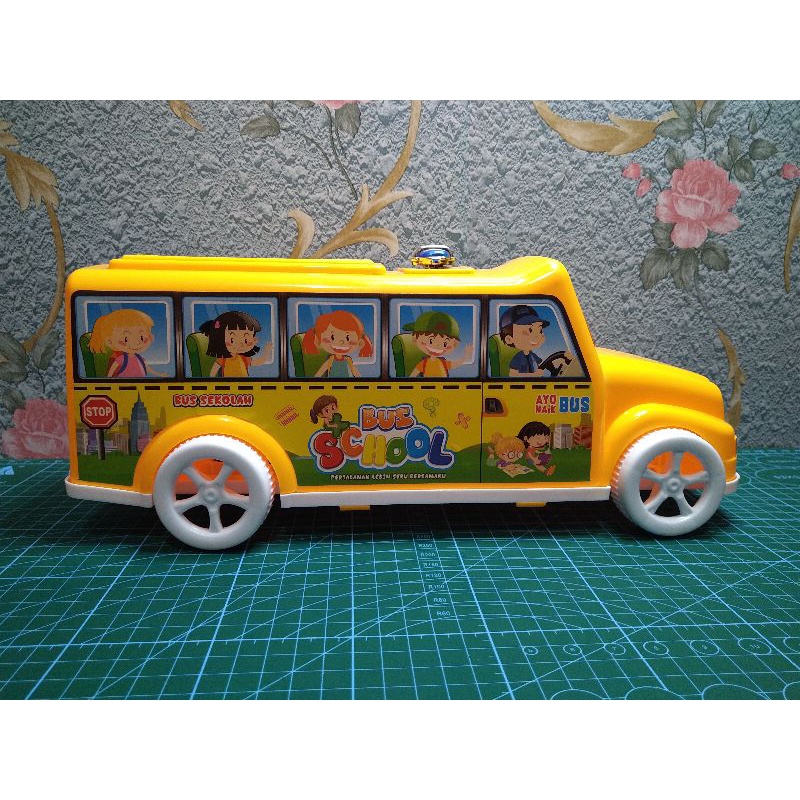 Jual mainan anak bis sekolah bahan plastik ukuran medium | Shopee Indonesia