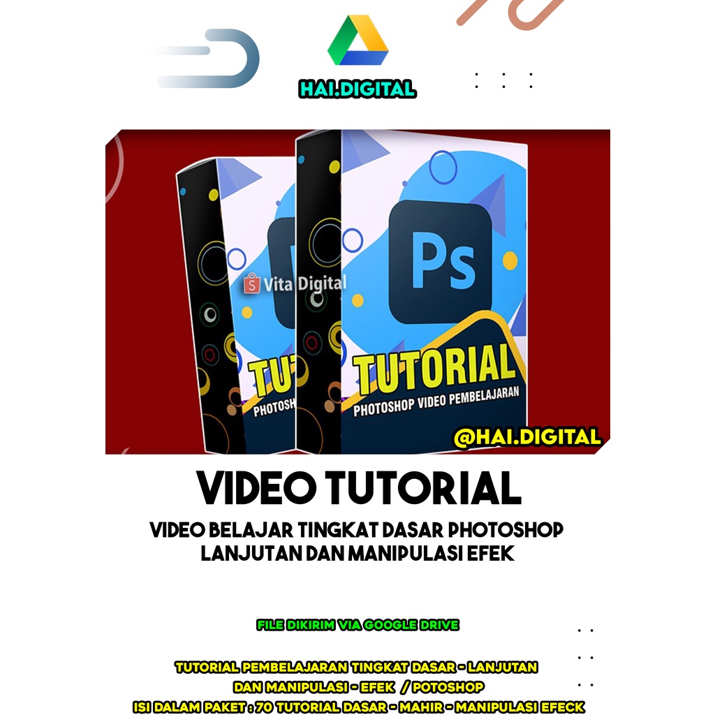 Jual Video Belajar Tingkat Dasar Photoshop Lanjutan Dan Manipulasi