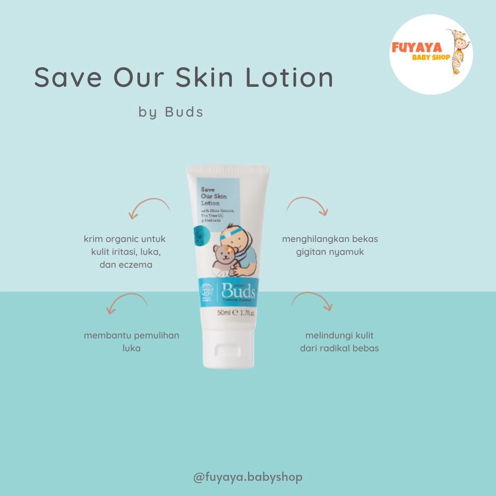 Jual Buds Save Our Skin Lotion (BIRU) / Lotion & Cream Bayi / Krim ...