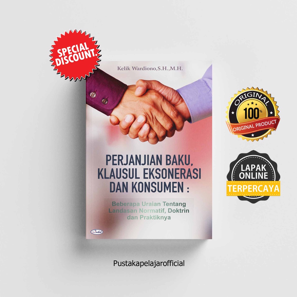 Jual BUKU ORI PERJANJIAN BAKU KLAUSUL EKSONERASI & KONSUMEN - KELIK ...