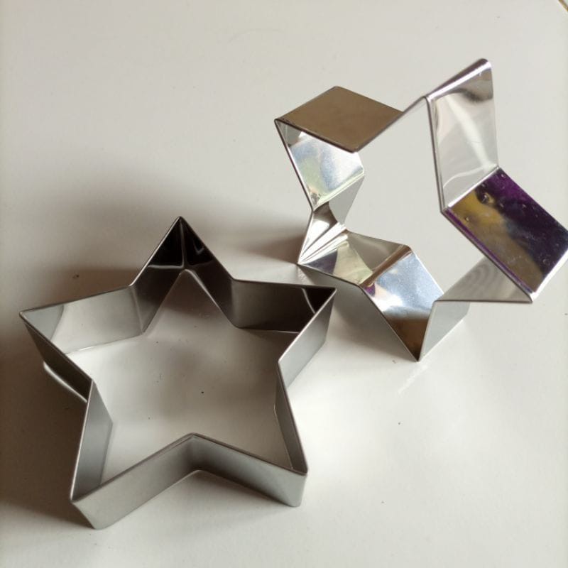 Jual 5 PCS CETAKAN KUE KERING BENTUK BINTANG / CETAKAN KUE / CETAKAN ...