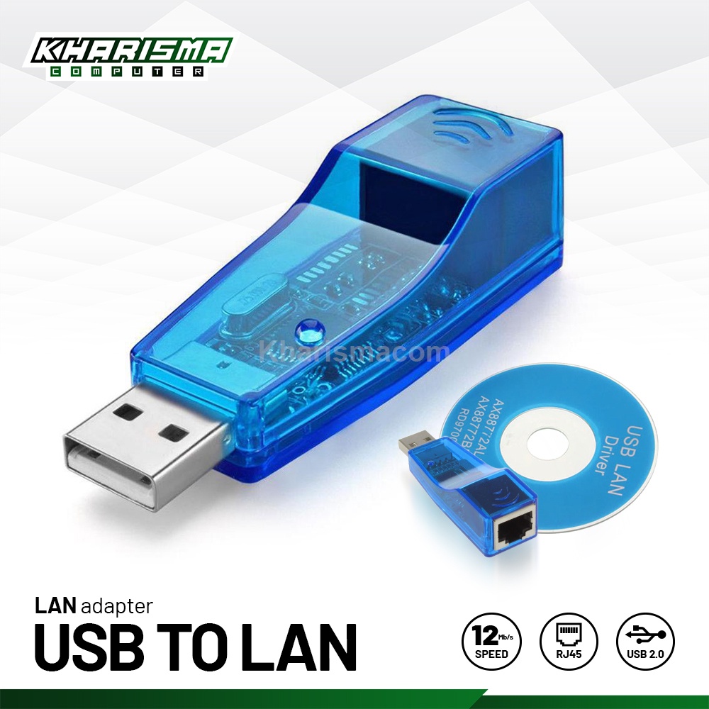 Jual Usb to Lan Adapter Biru / Usb Lan | Shopee Indonesia