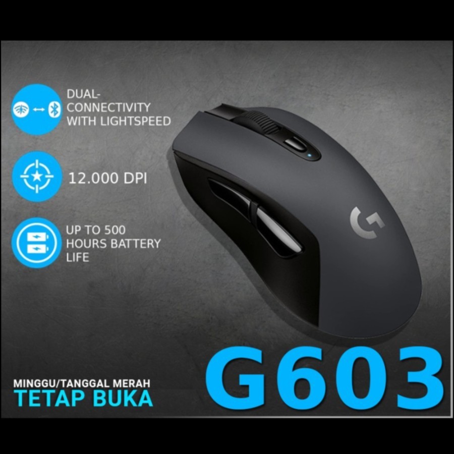 Jual Logitech G603 Lightspeed Wireless Gaming Mouse | Shopee Indonesia