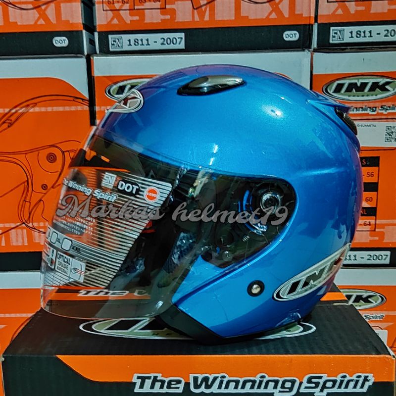 Jual HELM INK CENTRO JET SOLID ORIGINAL | Shopee Indonesia