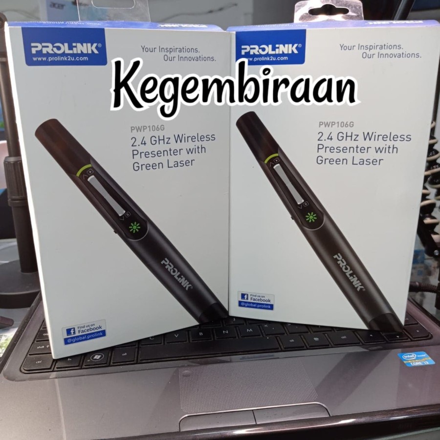 Jual Pointer Presenter Laser Hijau Wireless Prolink Pwp106G Original ...