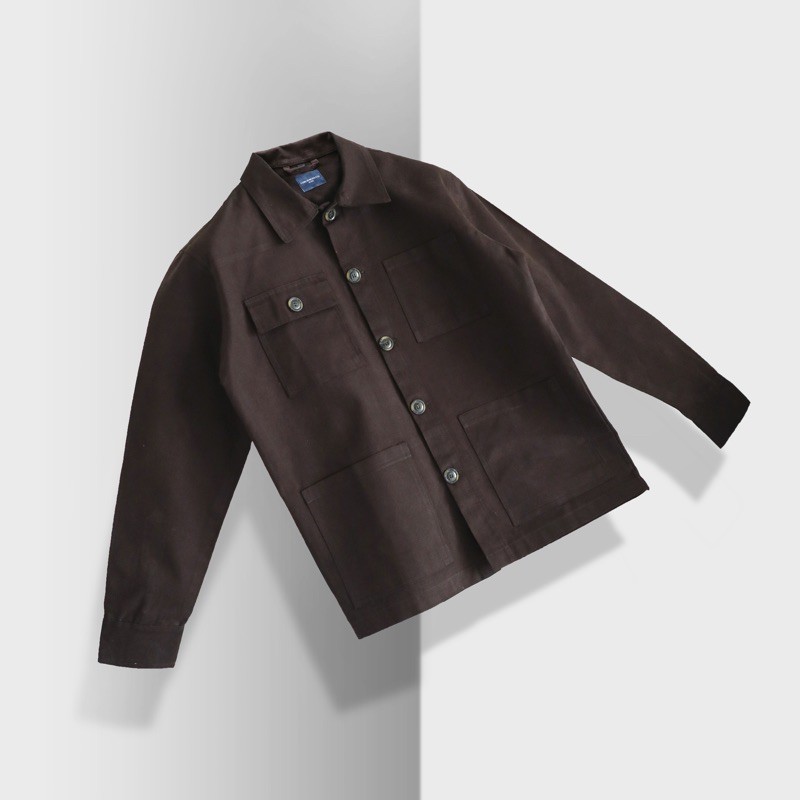 Jual Outer brown canvas 4 pocket B1 | Shopee Indonesia