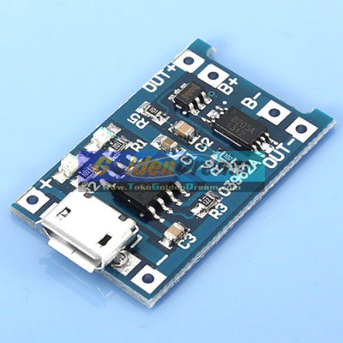 Jual 5V 1A Micro USB to Lithium Battery Charging Module + Protection ...