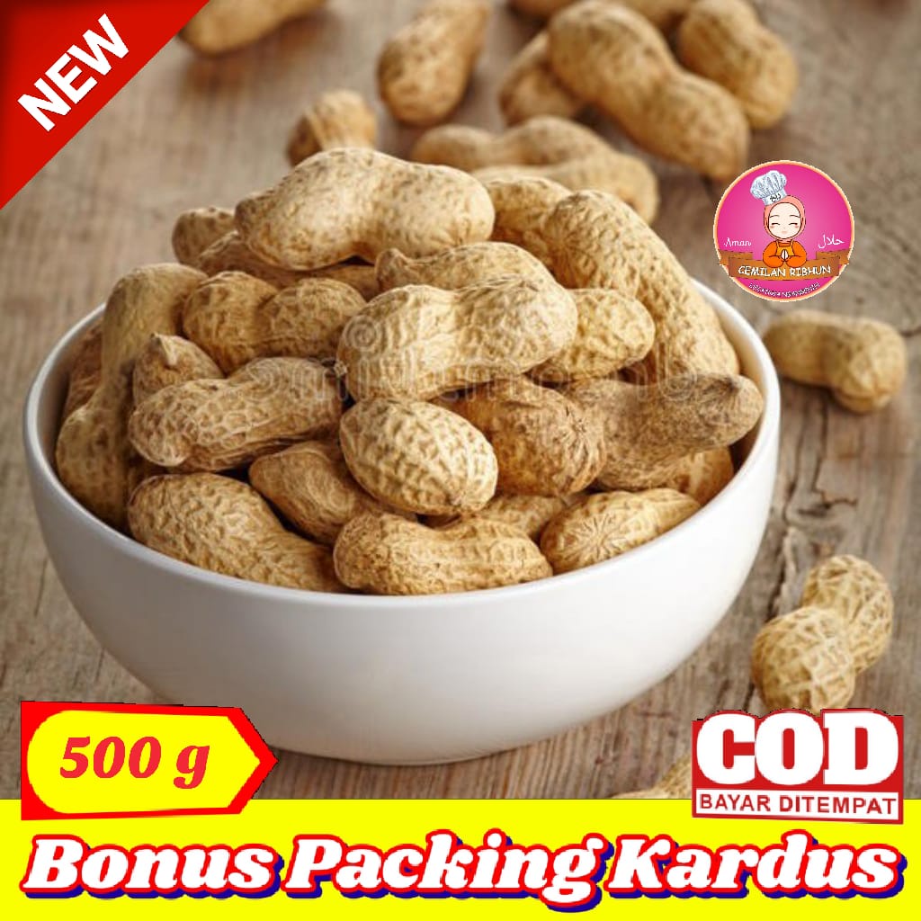 Jual Kacang Tanah Sangrai 500g / Kacang Tanah Kering - Cemilan Ribhun ...