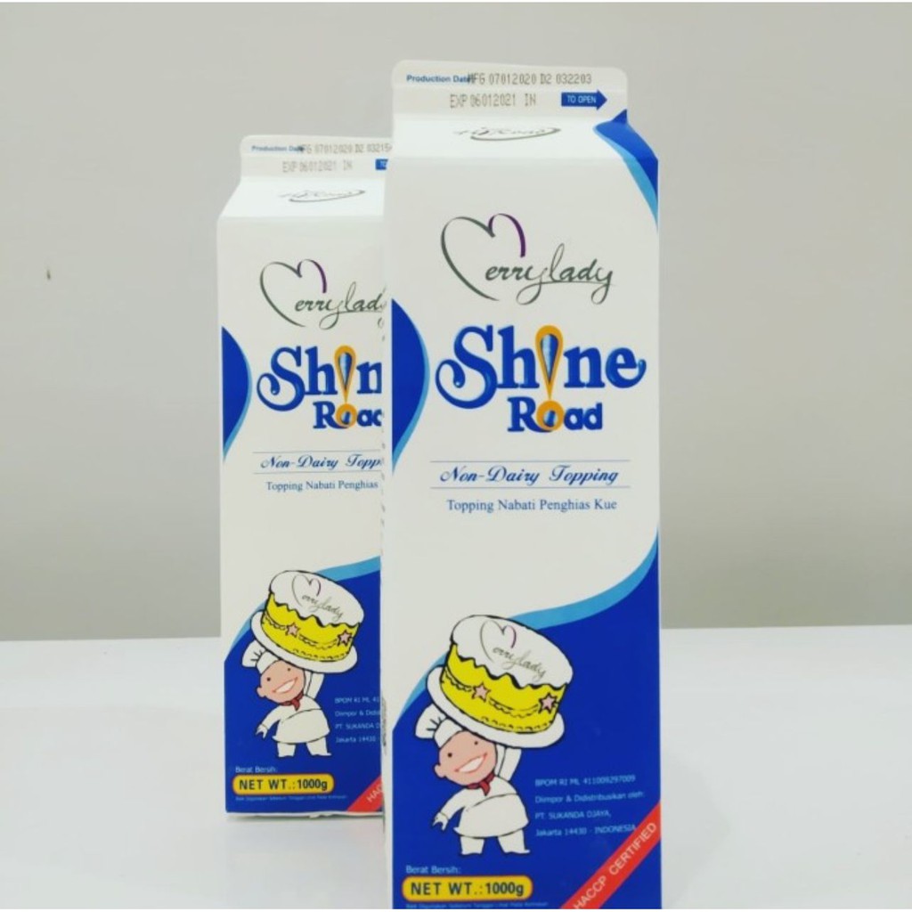 Jual Shine Road Non Dairy Whipping Cream 1 Liter - Shine Gosend Grab ...