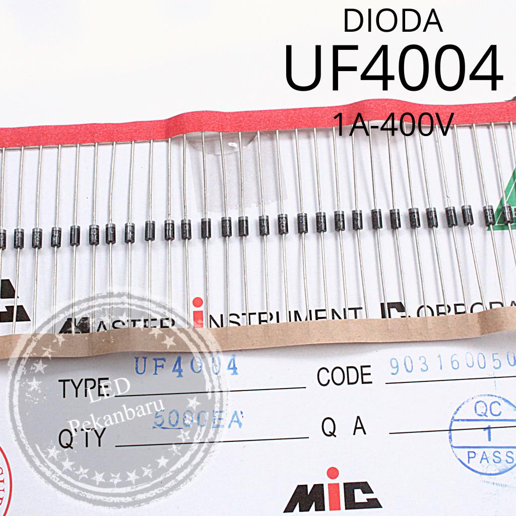 Jual DIODA UF4004 UF 4004 MIC 1A 400V RENTENG DIODE ULTRAFAST IN4004 1N4004 | Shopee Indonesia