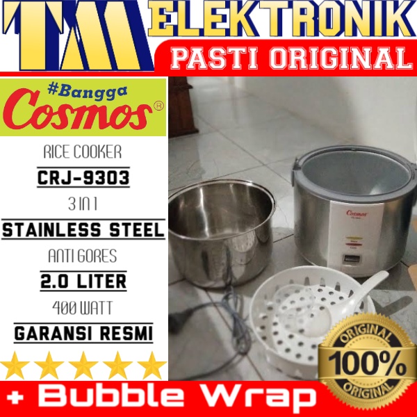 Jual RICE COOKER COSMOS CRJ-9303 / MAGIC COM KAPASITAS 2 LITER ...