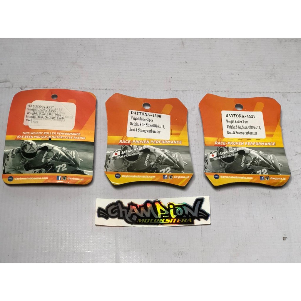 Jual ROLLER RACING DAYTONA MOTOR MATIC BEAT KARBU SCOOPY KARBU DAYTONA ...