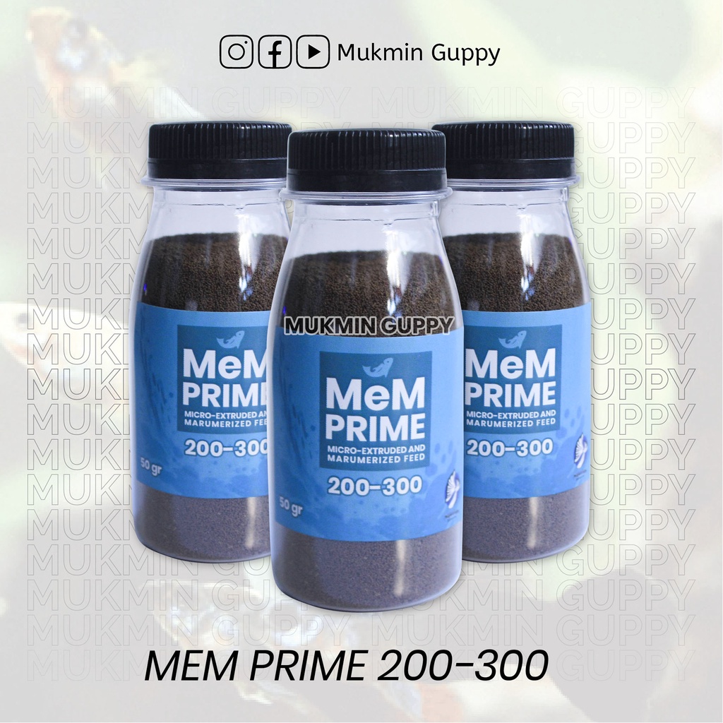 Jual Pelet Mem Prime 200-300 - Pakan Burayak Guppy, Cupang, Molly (50 ...