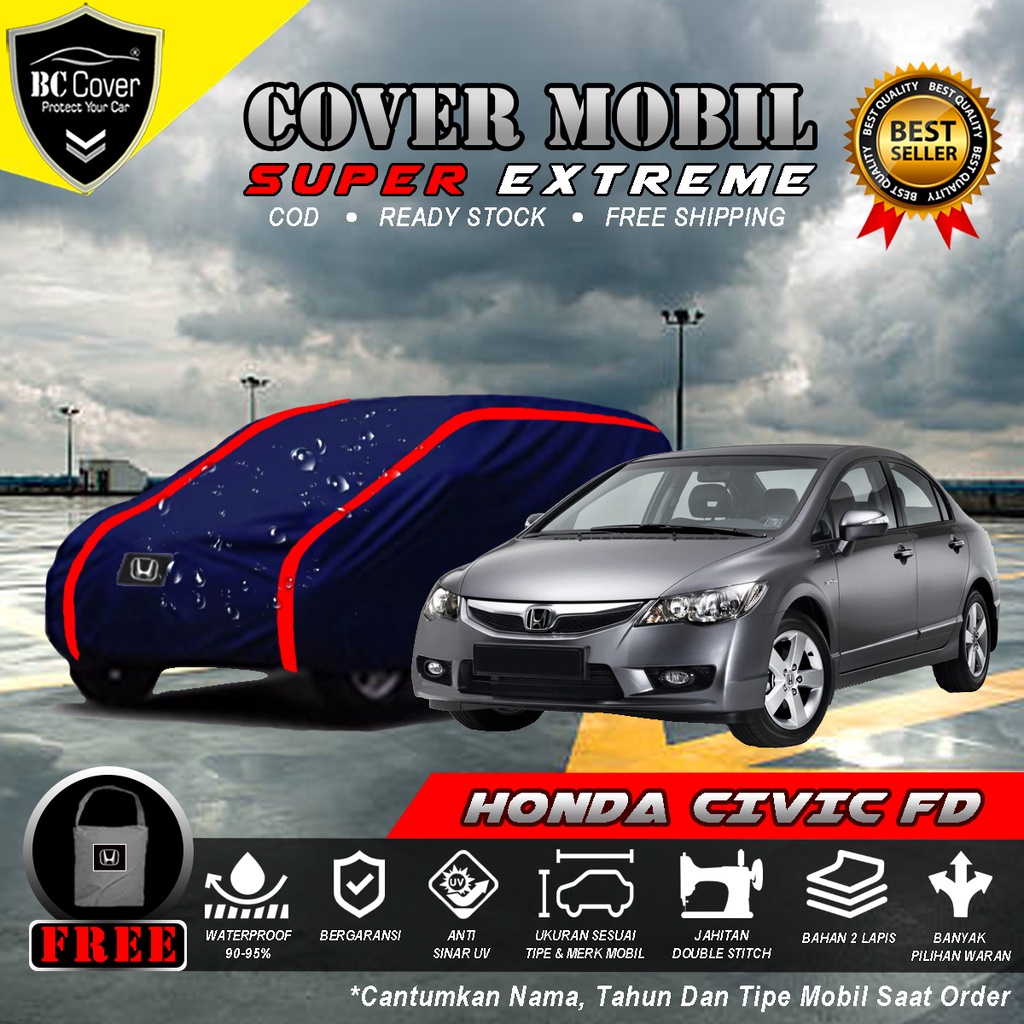 Jual Body Cover Mobil Civic FD Outdoor Waterproof / Sarung Mobil Honda ...