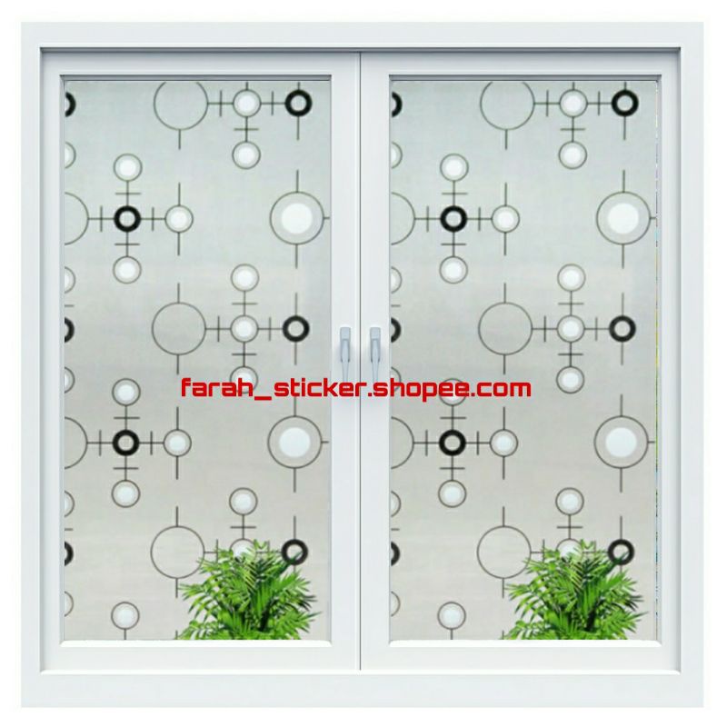 Jual STIKER/STIKER KACA/STIKER KACA JENDELA/STICKER MOTIF BULAT TARGED ...