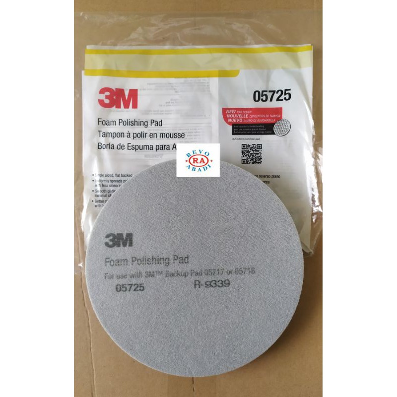 Jual 3M 5725 Foam Polishing Pad/ busa Poles 3M warna Hitam (1 Keping ...