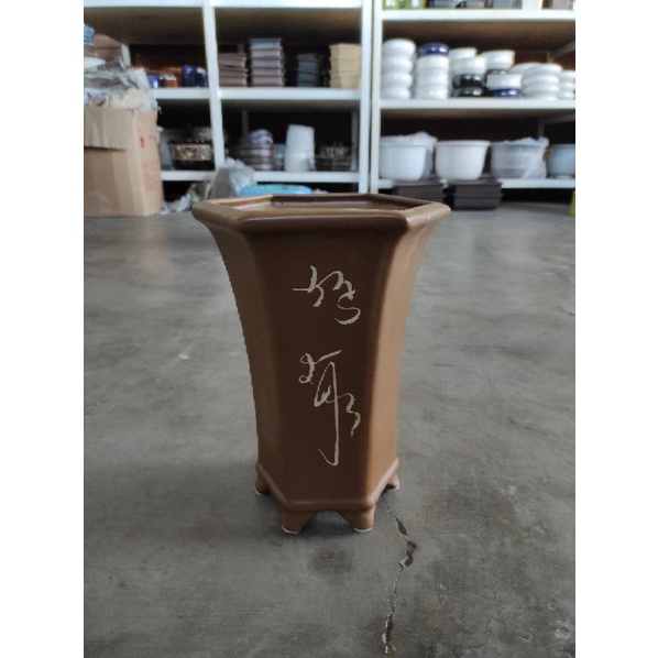 Jual Pot Keramik Segi Enam Karakter Cascade | Shopee Indonesia