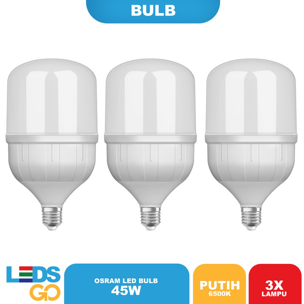 Jual (SPECIAL ISI 3) OSRAM Lampu Bohlam LED 45 Watt Putih | Shopee ...