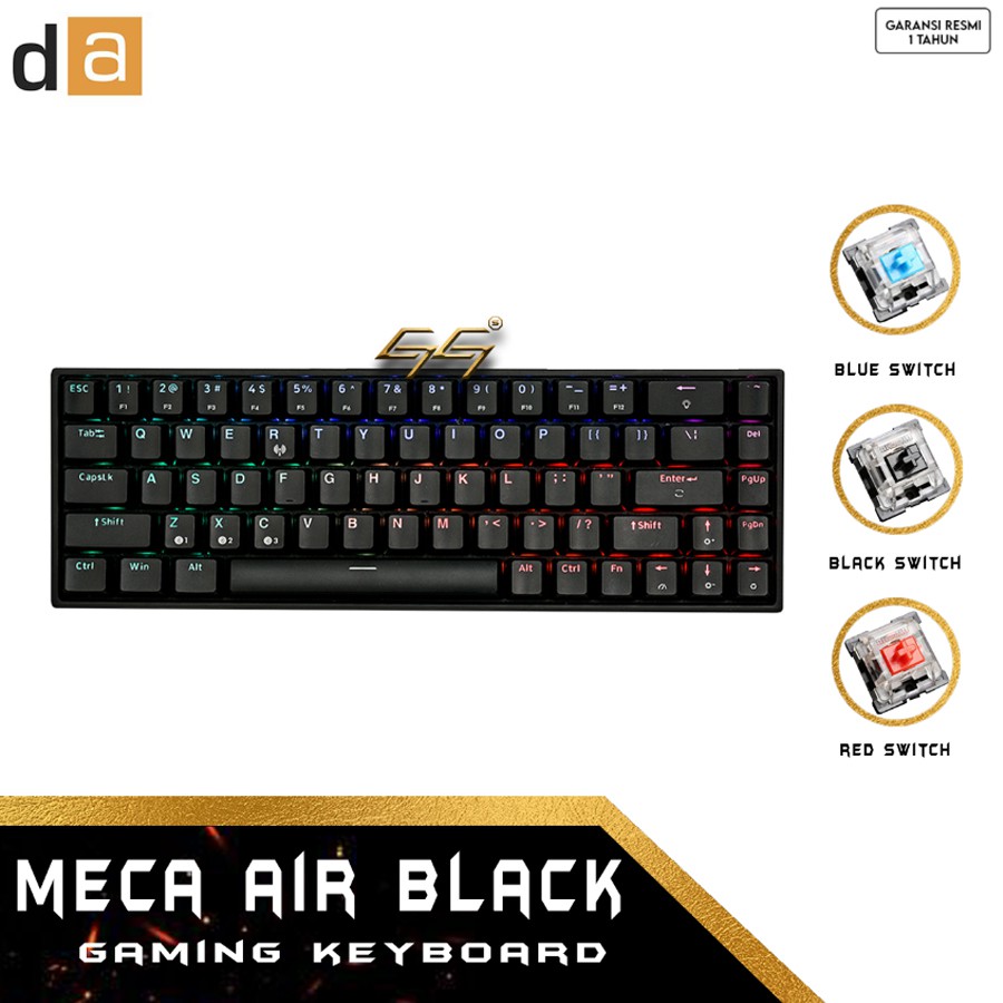 Jual Keyboard Gaming Mechanical Wireless RGB Digital Alliance Meca Air ...