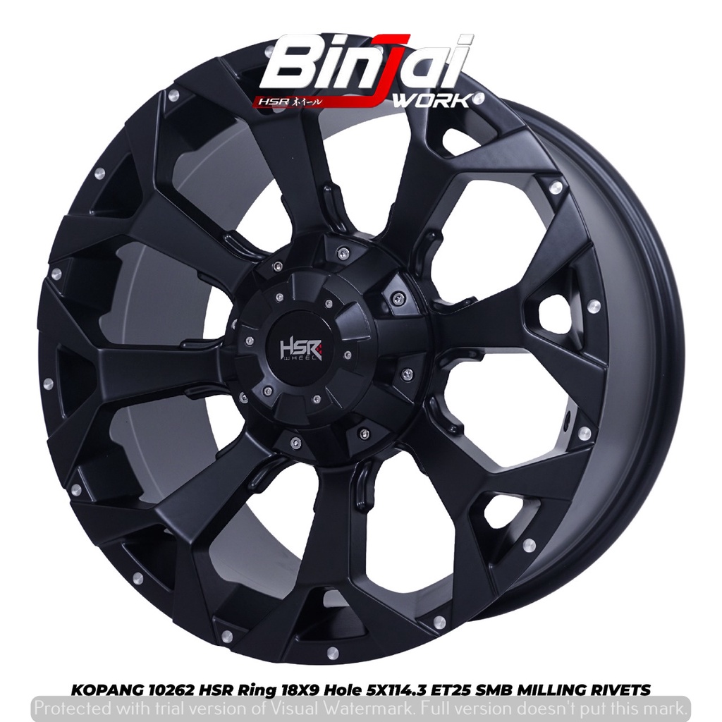 Jual Velg Mobil Rush Xpander Vellfire KOPANG HSR R18 pcd 5X114 warna ...