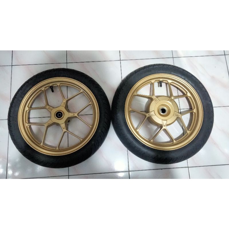 Jual Velg Vario 150 Old Warna Gold Original Velg Depan Velg Belakang ...
