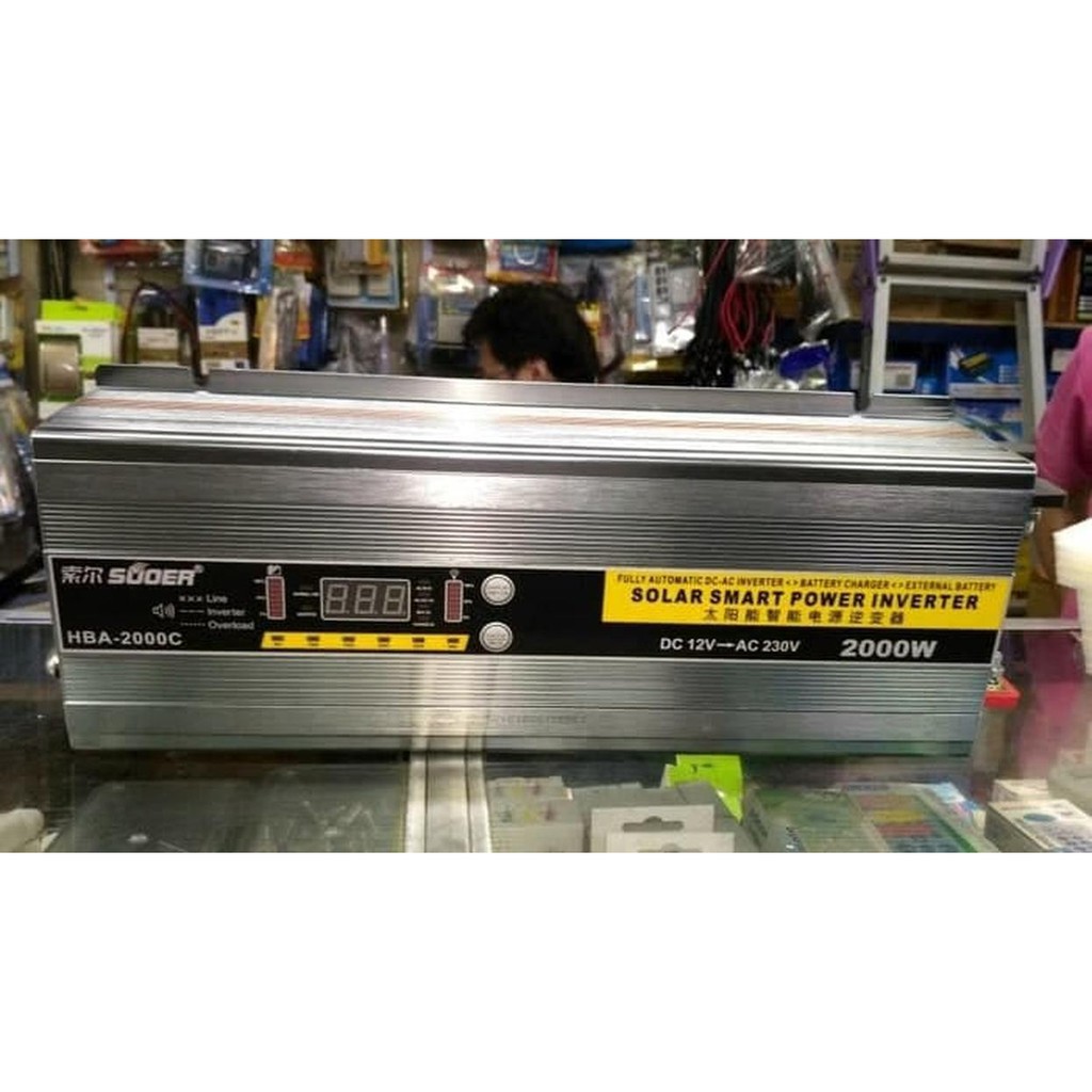Jual Solar smart Power Inverter plus charger 2000 Watt DIGITAL SUOER ...