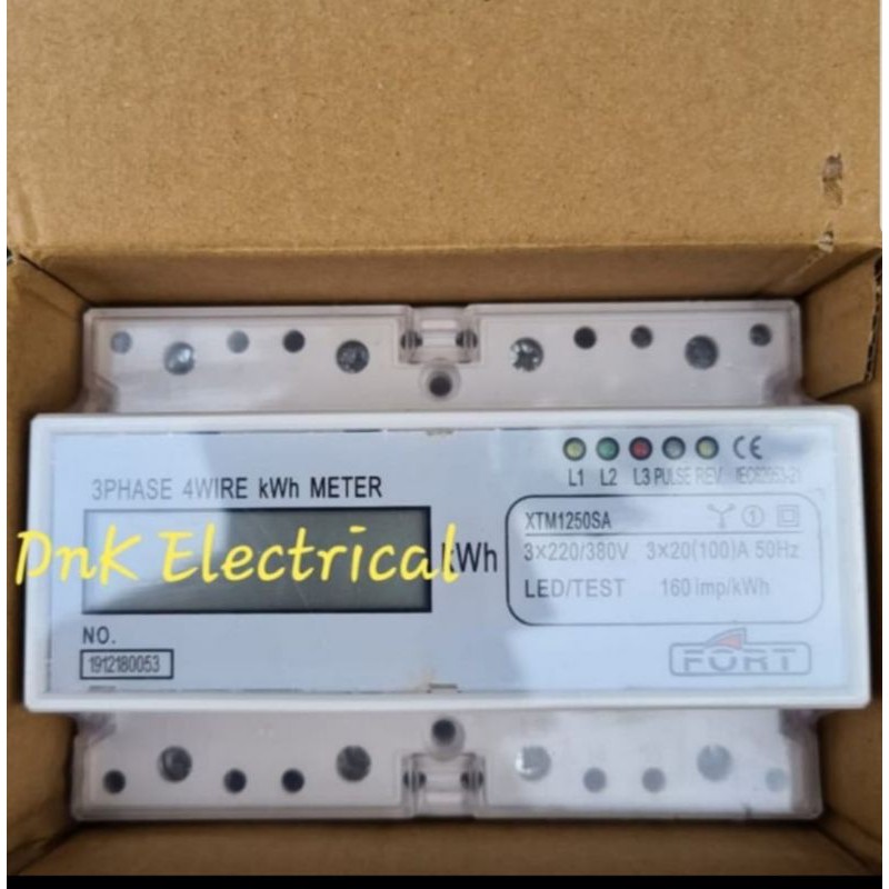 Jual KWH Meter 3 Phase Merk FORT XTM1250SA Digital Direct | Shopee Indonesia