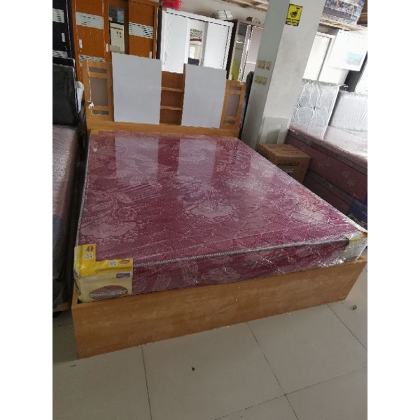 Jual ranjang hpl kayu dipan tempat tidur minimalis hpl | Shopee Indonesia