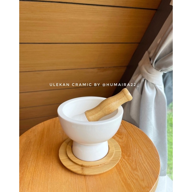 Jual Ulekan/Cobek/Alu Estetic Nordic Style Bahan Keramik (Ceramic ...