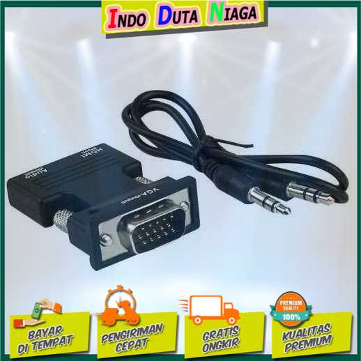 Jual IDN TECH - Adapter Converter HDMI Female to VGA Male 1080P Audio ...