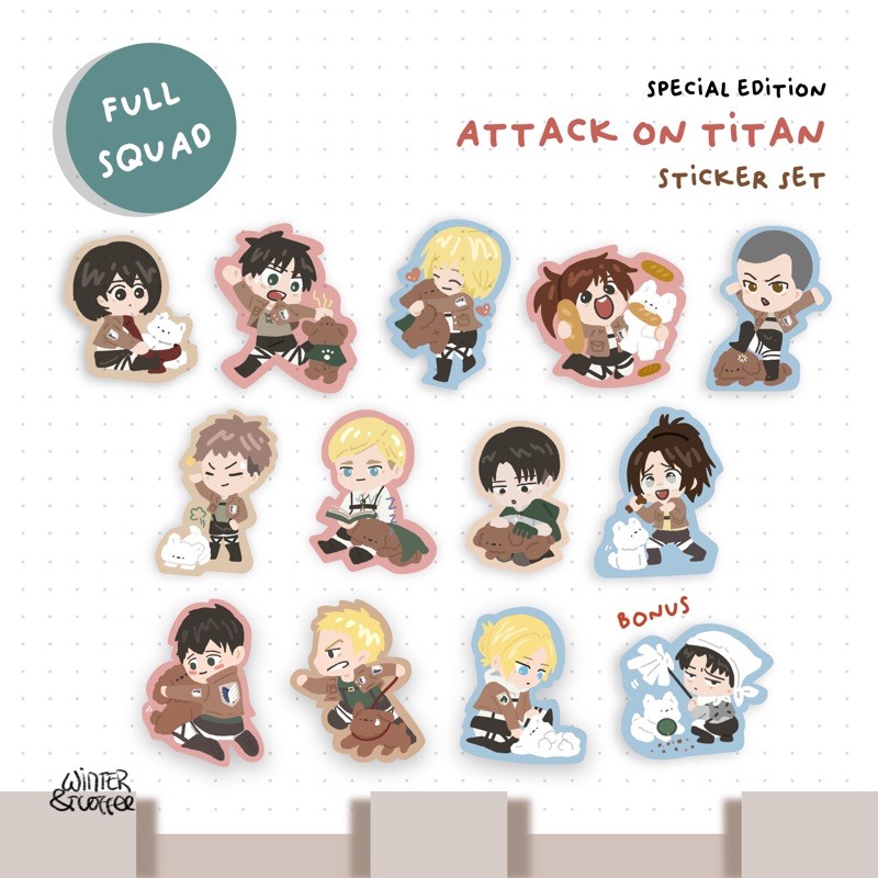Jual ATTACK ON TITAN STICKER SET | Shopee Indonesia