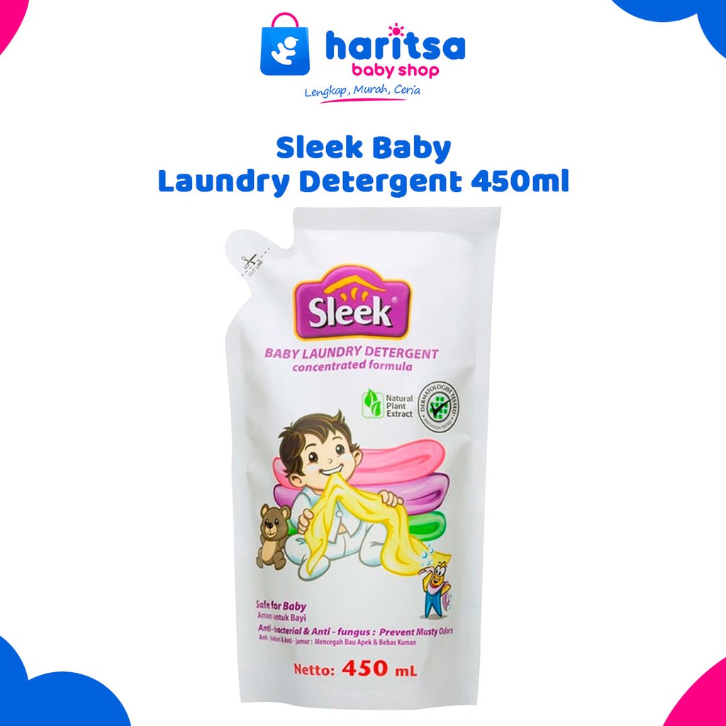 Jual Sleek Baby Sabun Cuci Pakaian Bayi Refill Laundry Detergent Pouch ...