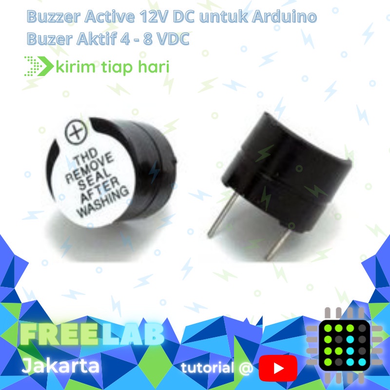 Jual Buzzer Active 12V DC untuk Arduino Buzer Aktif 4 - 8 VDC | Shopee ...