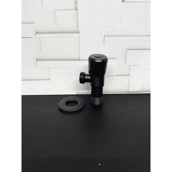 Jual Stop Kran Single Hitam Stainless 304 | Stop Kran Keran Closet ...