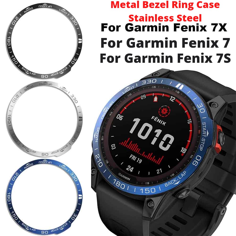 Jual Metal Bezel ring casing case Garmin Fenix 7s 7 7x STAINLESS STEEL ...