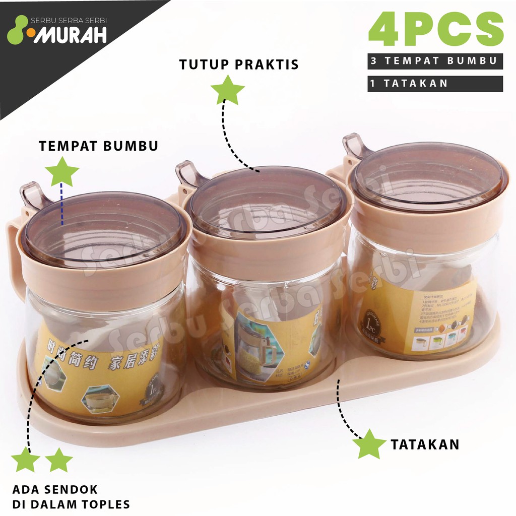 Jual HARGA MURAH - TOPLES BUMBU FELICIA T-3 - Tempat Garam Merica ...