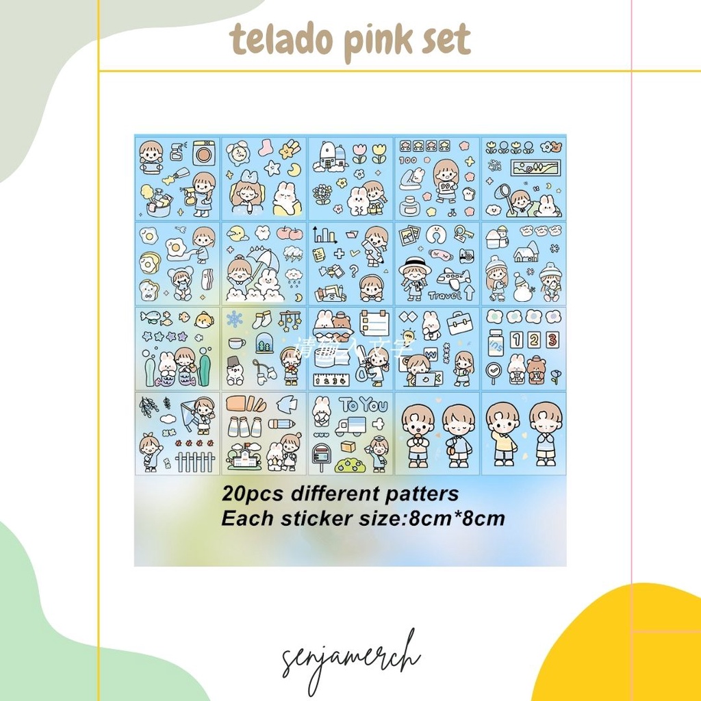 Jual Senjamerch - Stiker Telado Aesthetic Stickers / Stiker Diary ...