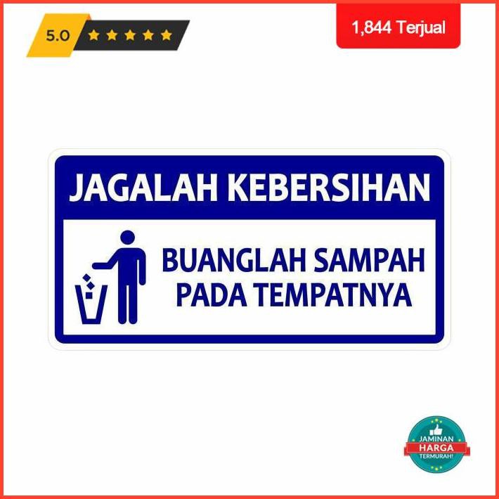 Jual Puncak Promo Rambu Buang Sampah Pada Tempatnya 30Cm X 15Cm Acrylic ...