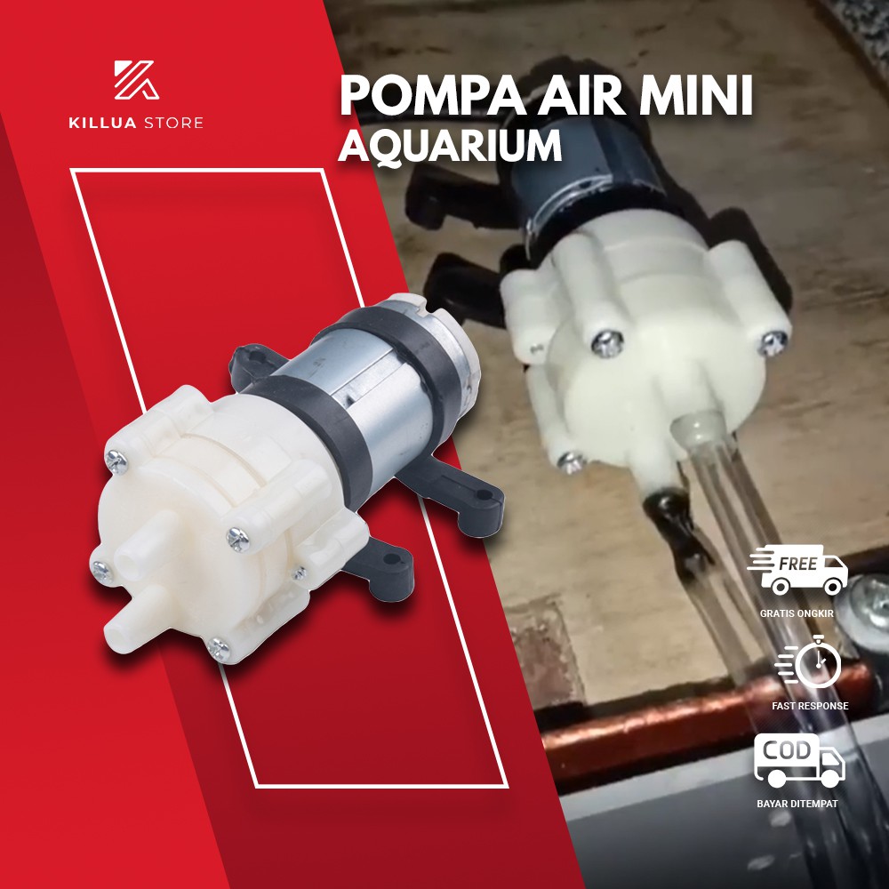 Jual Pompa Air Mini Aquarium Ikan Fish Tank 12V | Shopee Indonesia