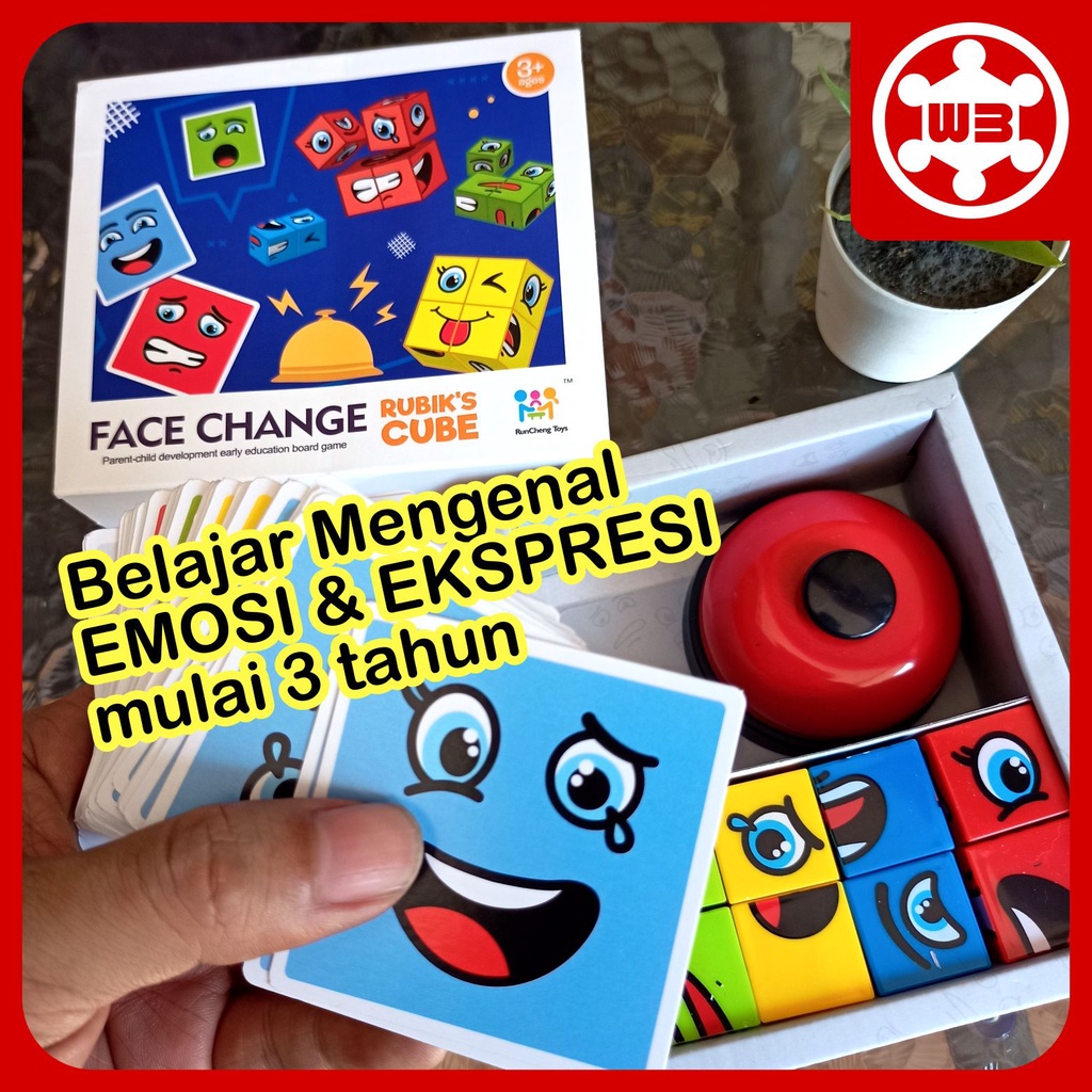 Jual Face Change Rubik + Ring Bell Board Game + Cube Plastik - Alt ...