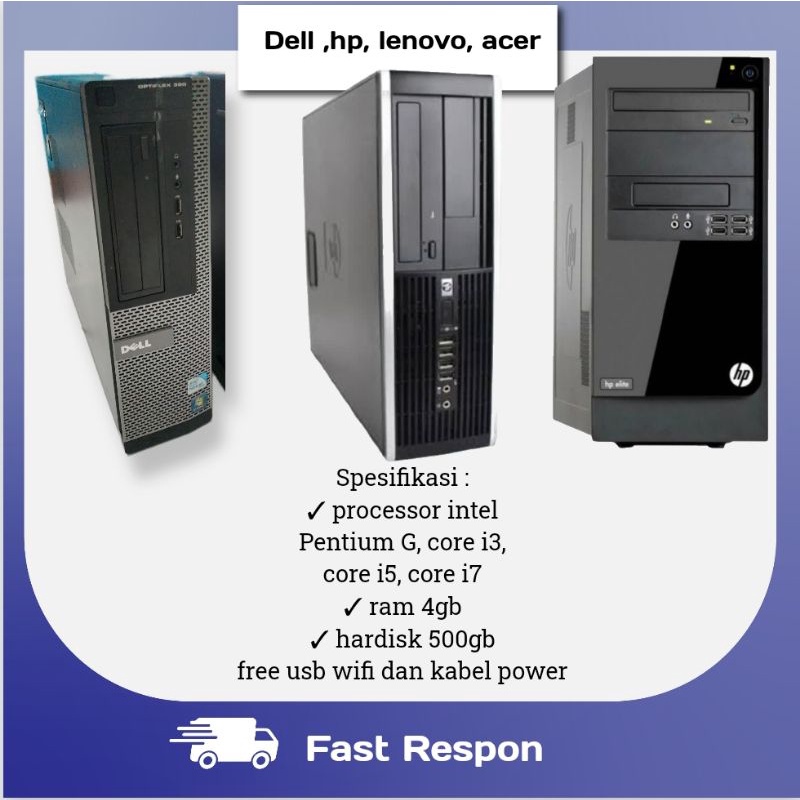 Jual Komputer pc Rakitan Builtup Core i5,core i3,core i7, Pentium G ram ...