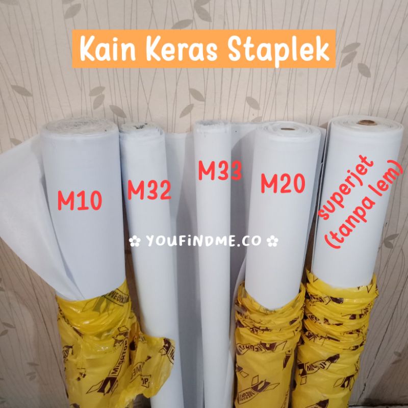Jual Kain Keras Staplek Interlining M10, M32, M33, M20 Megatop Grade A ...